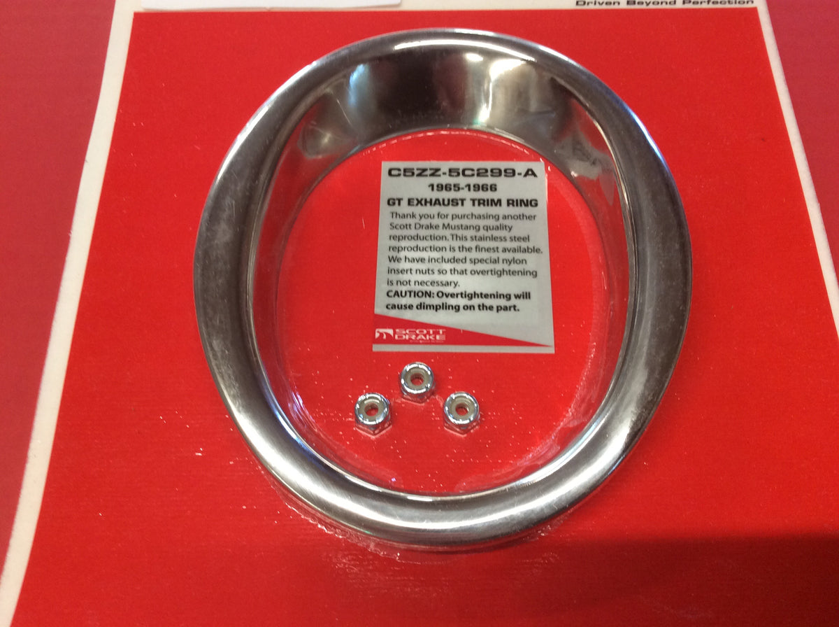 1965-66 Mustang GT Exhaust Trim Ring Concours – Dad's Mustang