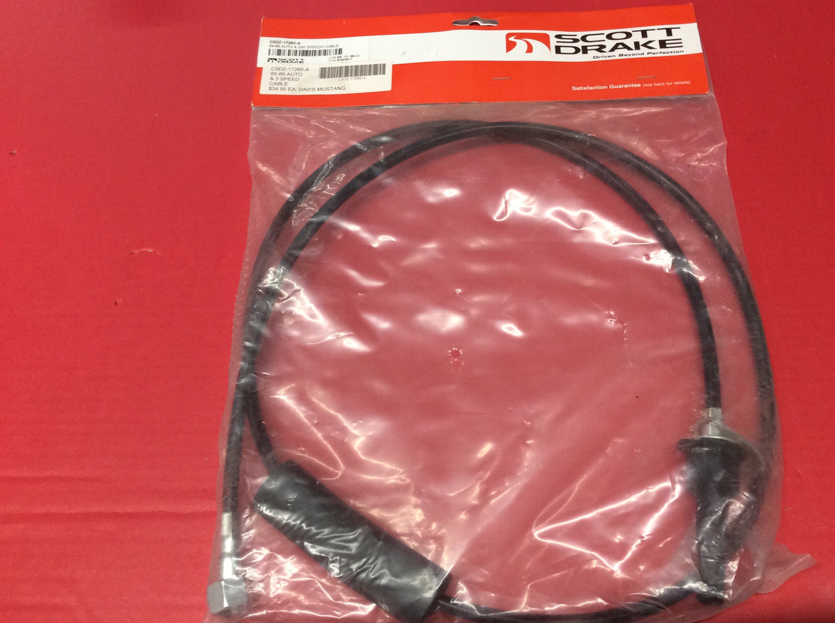 1965-66 Mustang Speedometer Cable Automatic Transmission and 3 speed M ...